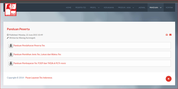 INFO!! PENDAFTARAN TES TOEP DAN TKDA BULAN SEPTEMBER 2015 DI PLT ...